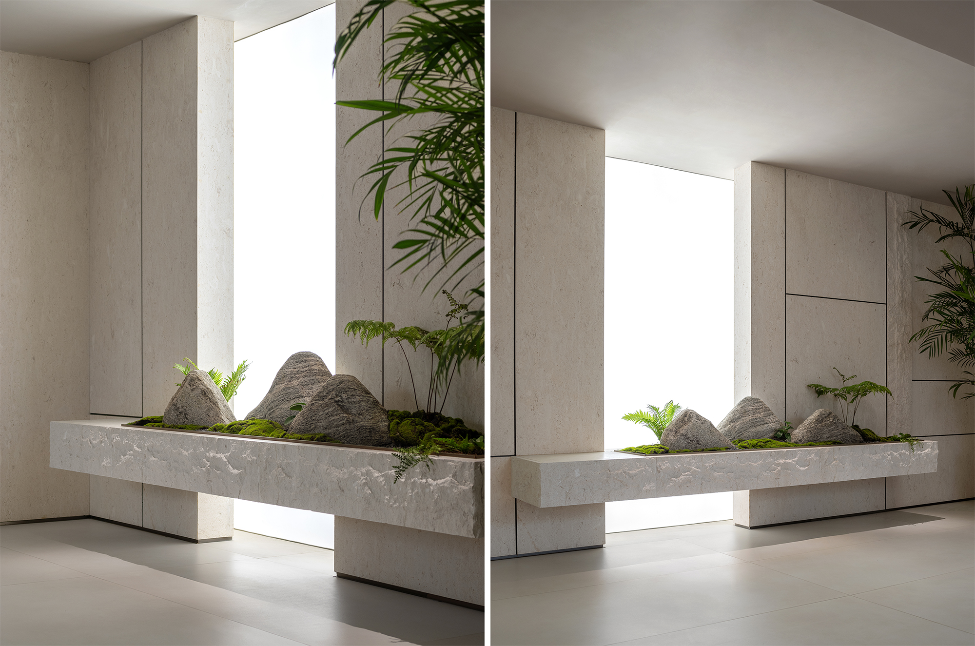 lubanera·design weaves nature and geometry into poetic showroom for h ...