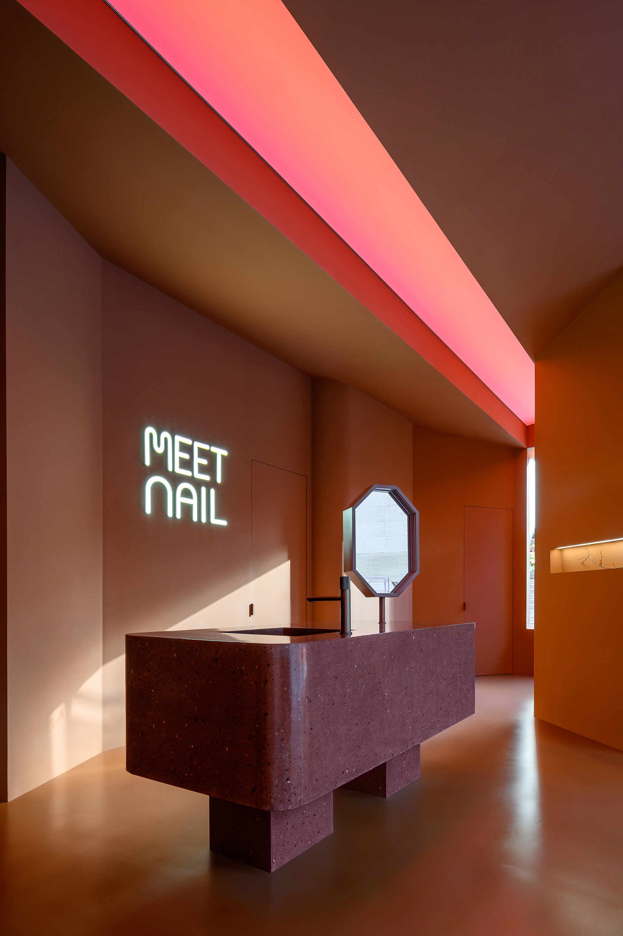 inside shanghai's meet nail flag store: project by 8877 interiors | the ...