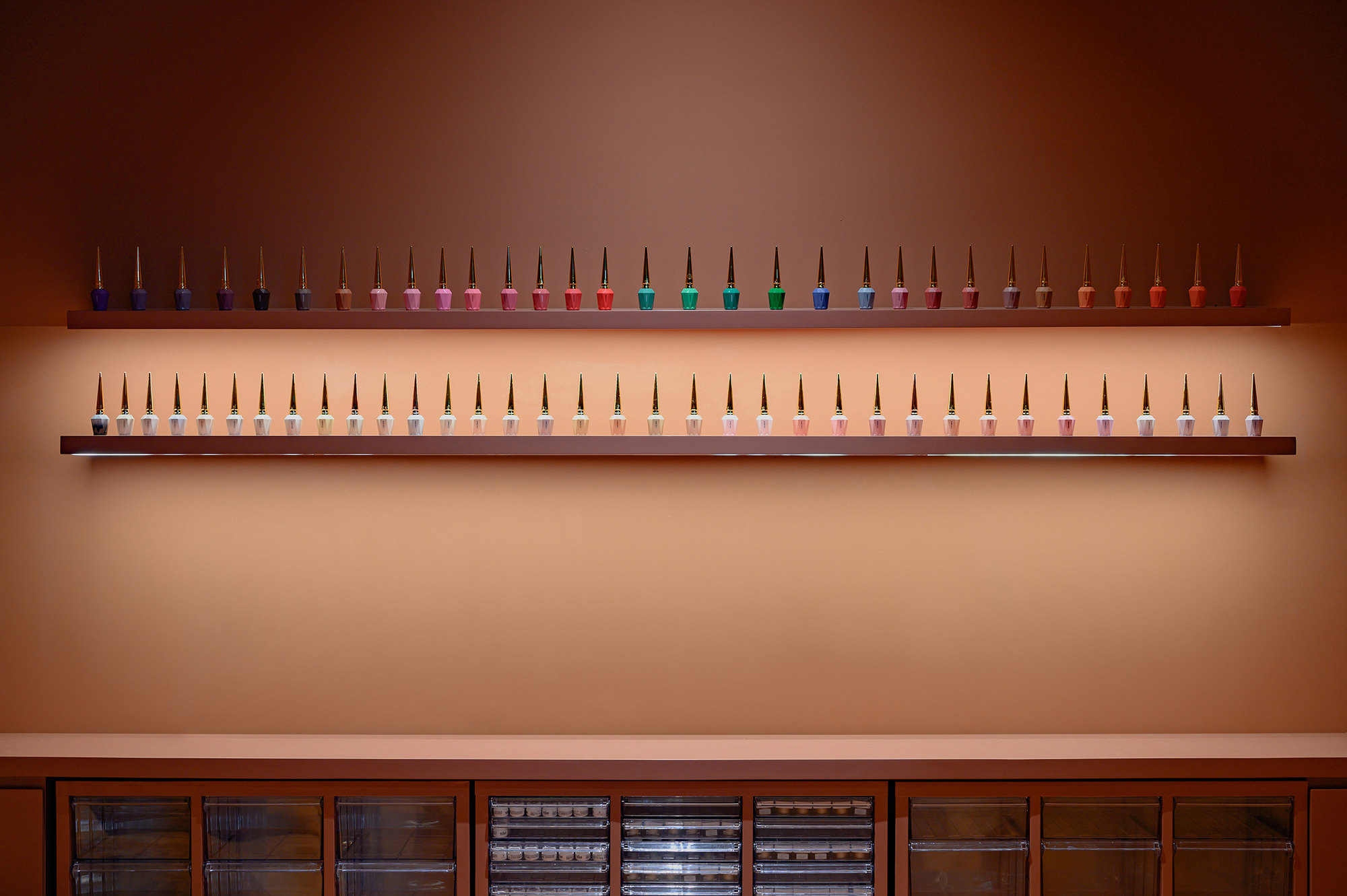 inside shanghai's meet nail flag store: project by 8877 interiors | the ...