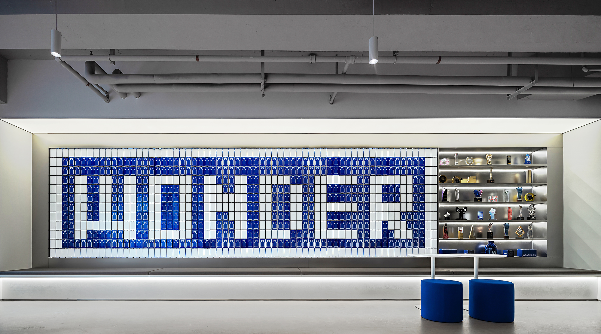 news: wonderlab headquarters is an office highlighted by klein blue ...