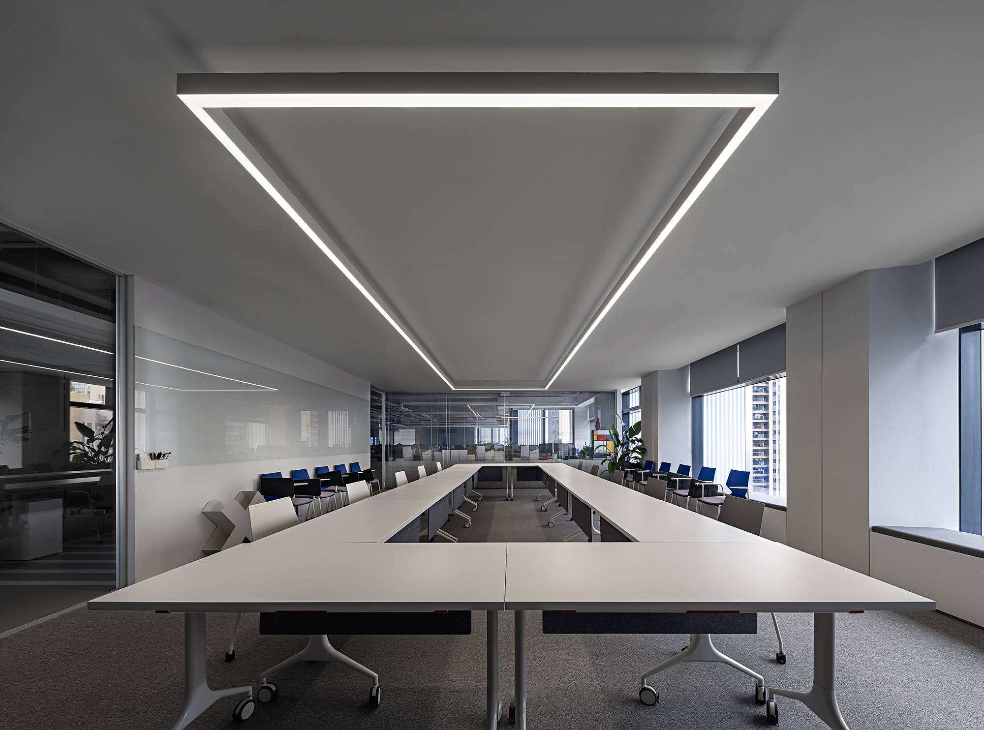 news: wonderlab headquarters is an office highlighted by klein blue ...