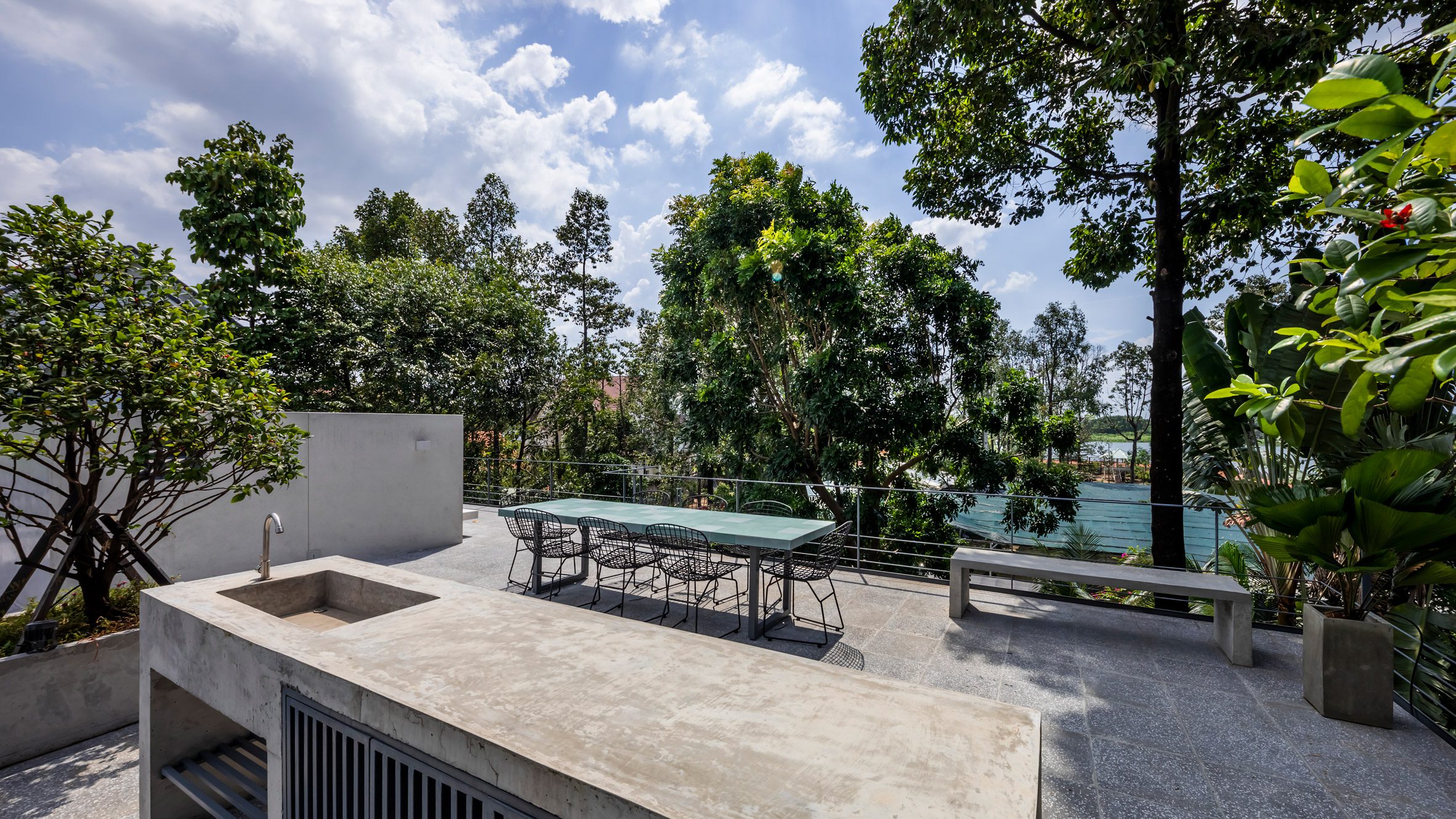 sanuki daisuke architects completed a flood-resilient floating house ...