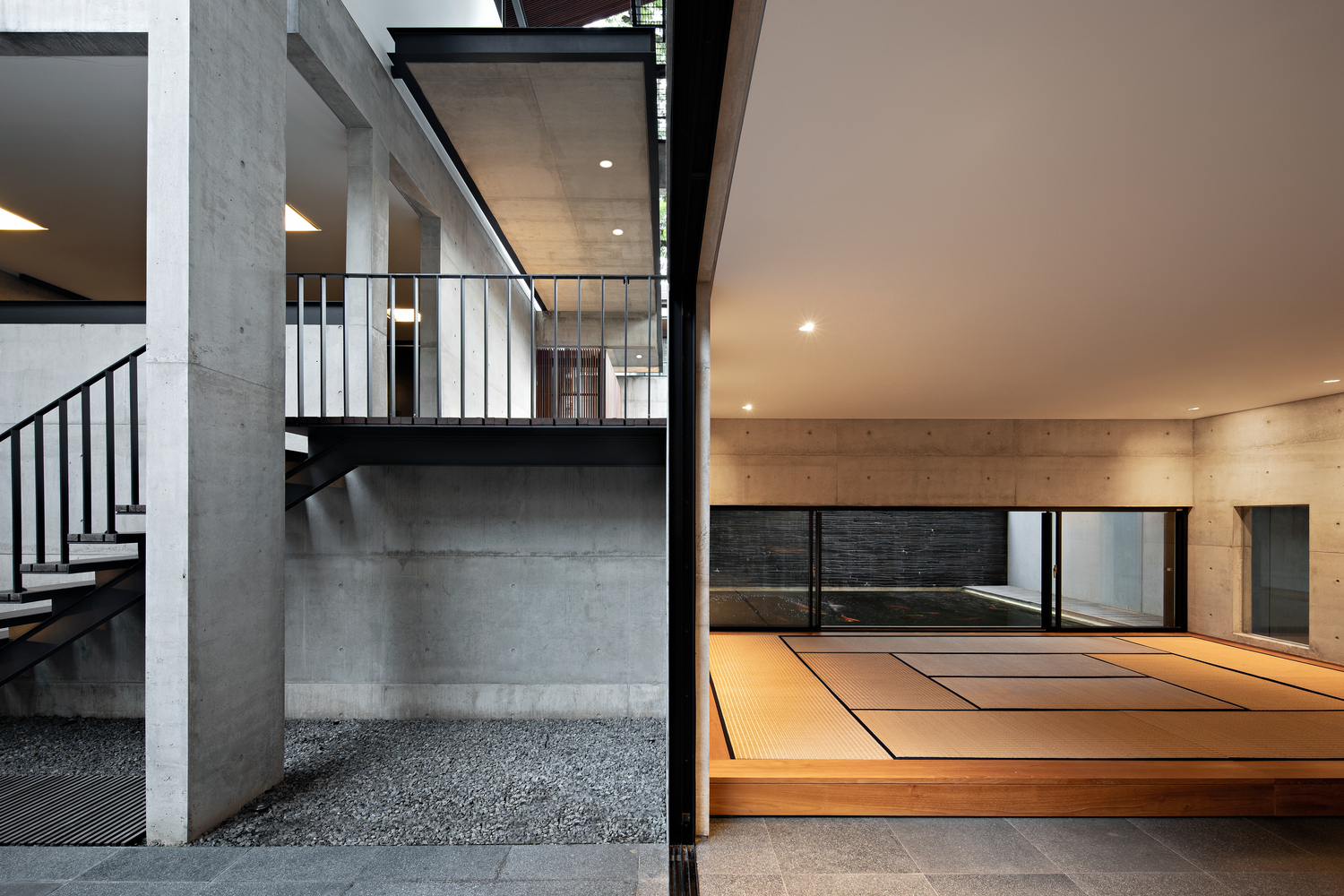 hideout house celebrates indoor-outdoor connection around a shallow ...