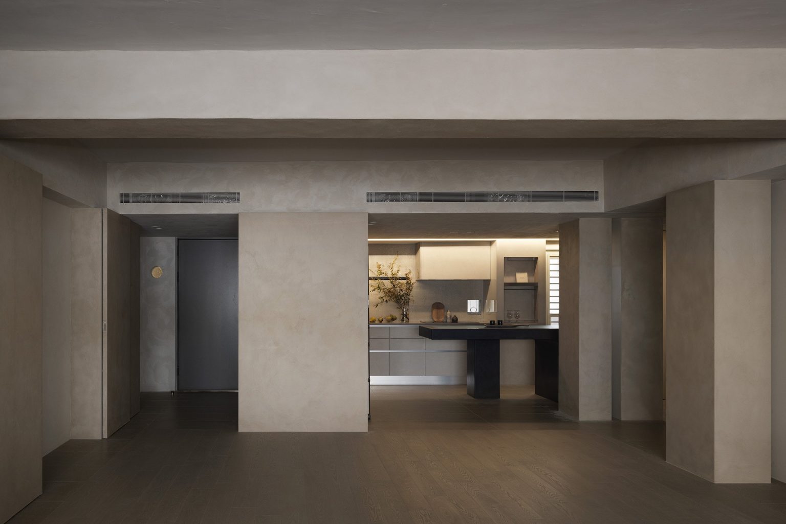 taipei home renovated with moody wabi-sabi and soft arches: project by ...