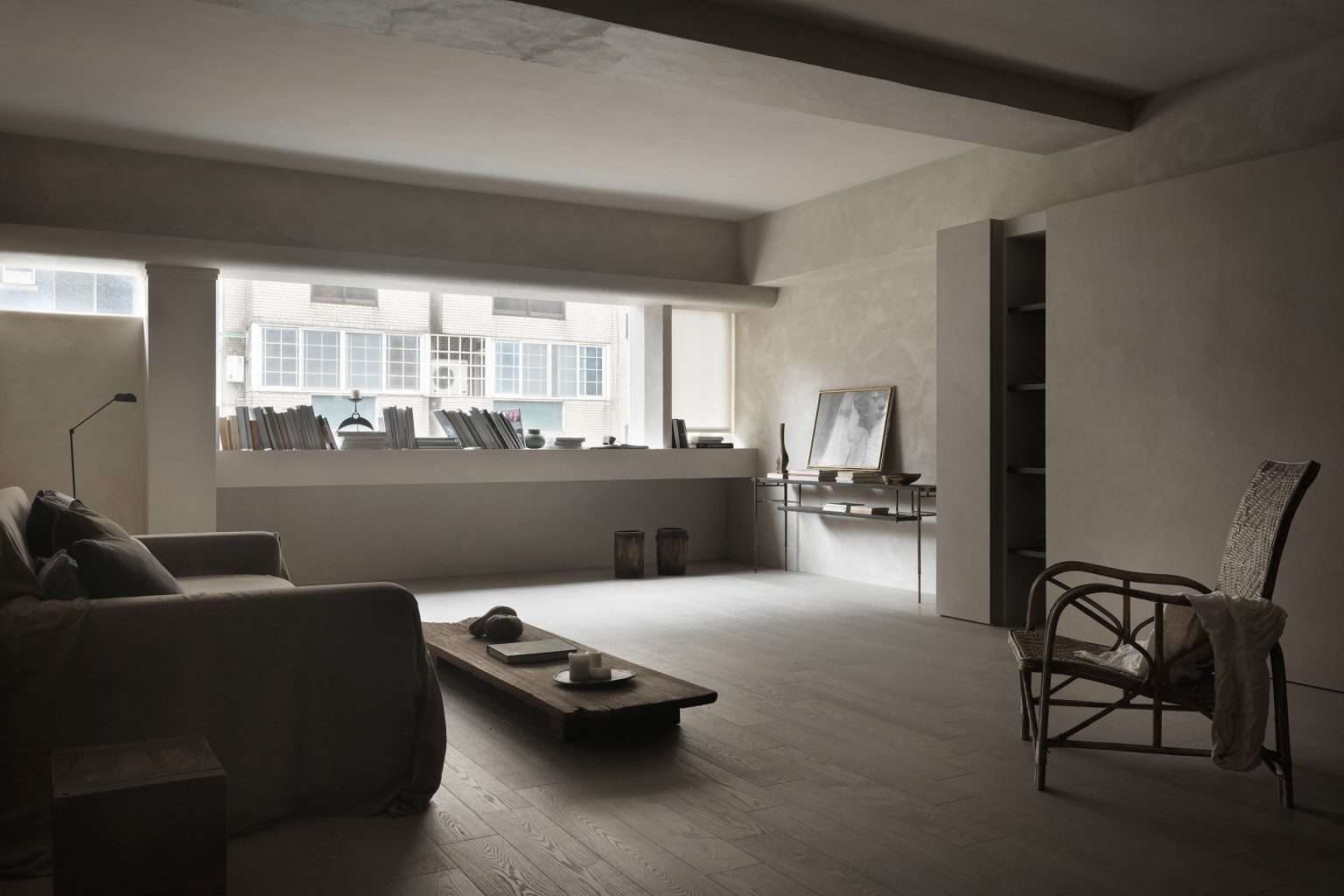 taipei home renovated with moody wabi-sabi and soft arches: project by ...