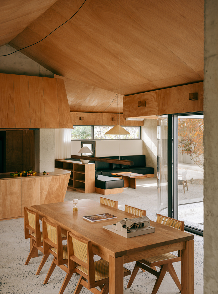 chaoffice completes cross-shaped multigenerational courtyard home in ...