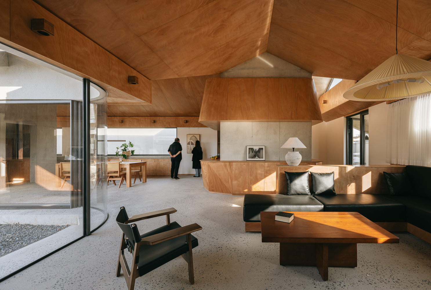 chaoffice completes cross-shaped multigenerational courtyard home in ...