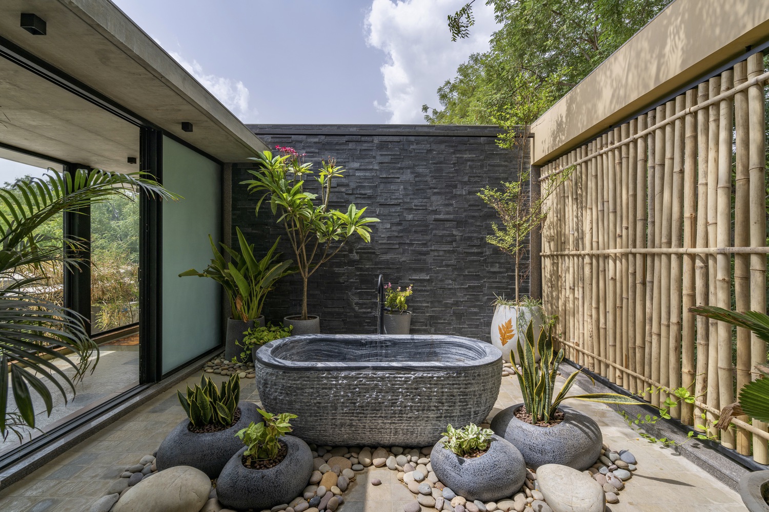 kalrav villa showcases natural abode with minimum footprint: project by ...