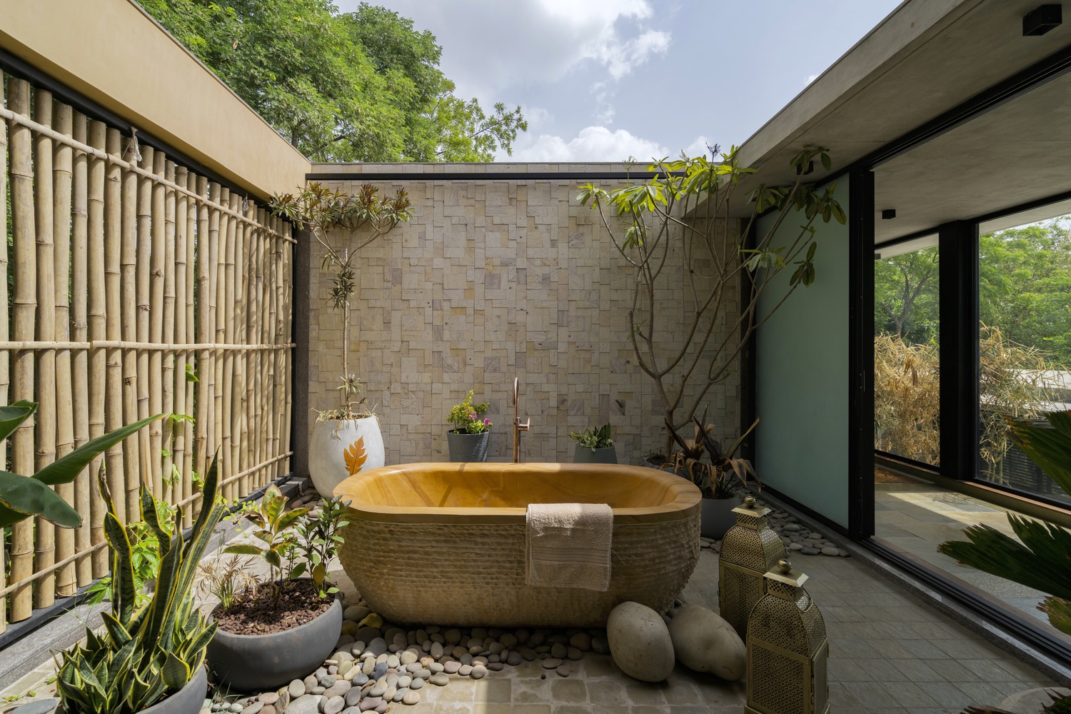 kalrav villa showcases natural abode with minimum footprint: project by ...