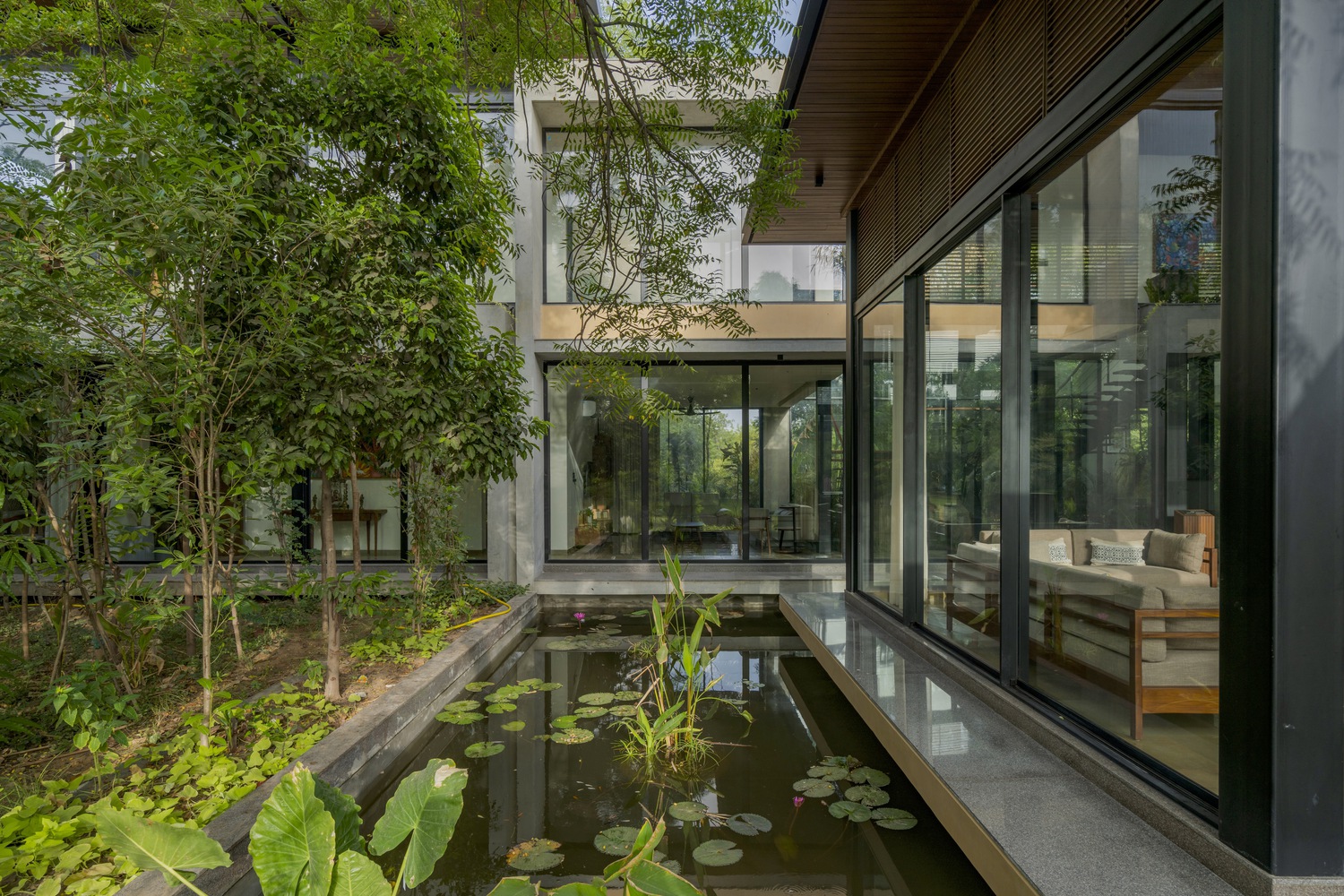 kalrav villa showcases natural abode with minimum footprint: project by ...