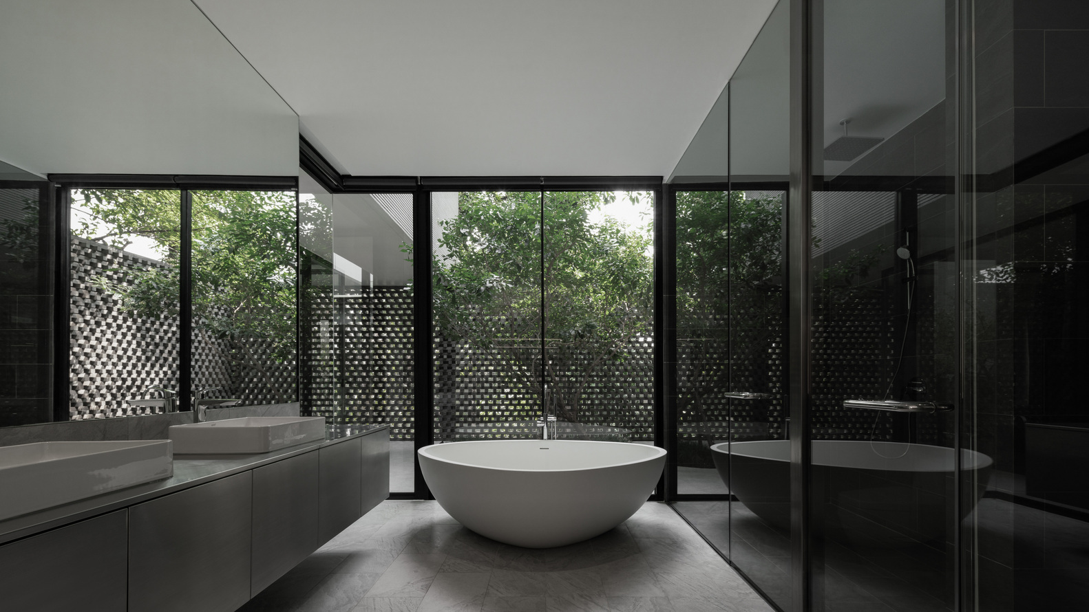 core cluster designs introverted lane house in bangkok as a tranquil ...