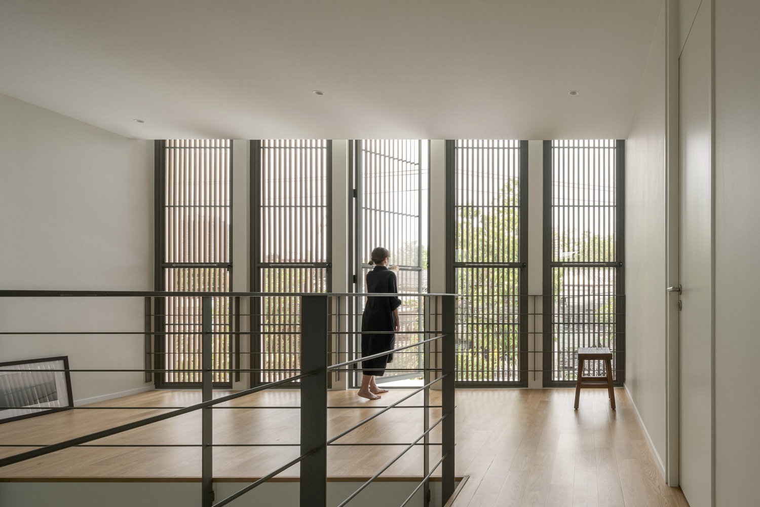 a house in thailand enclosed in massive concrete and minimalistic ...
