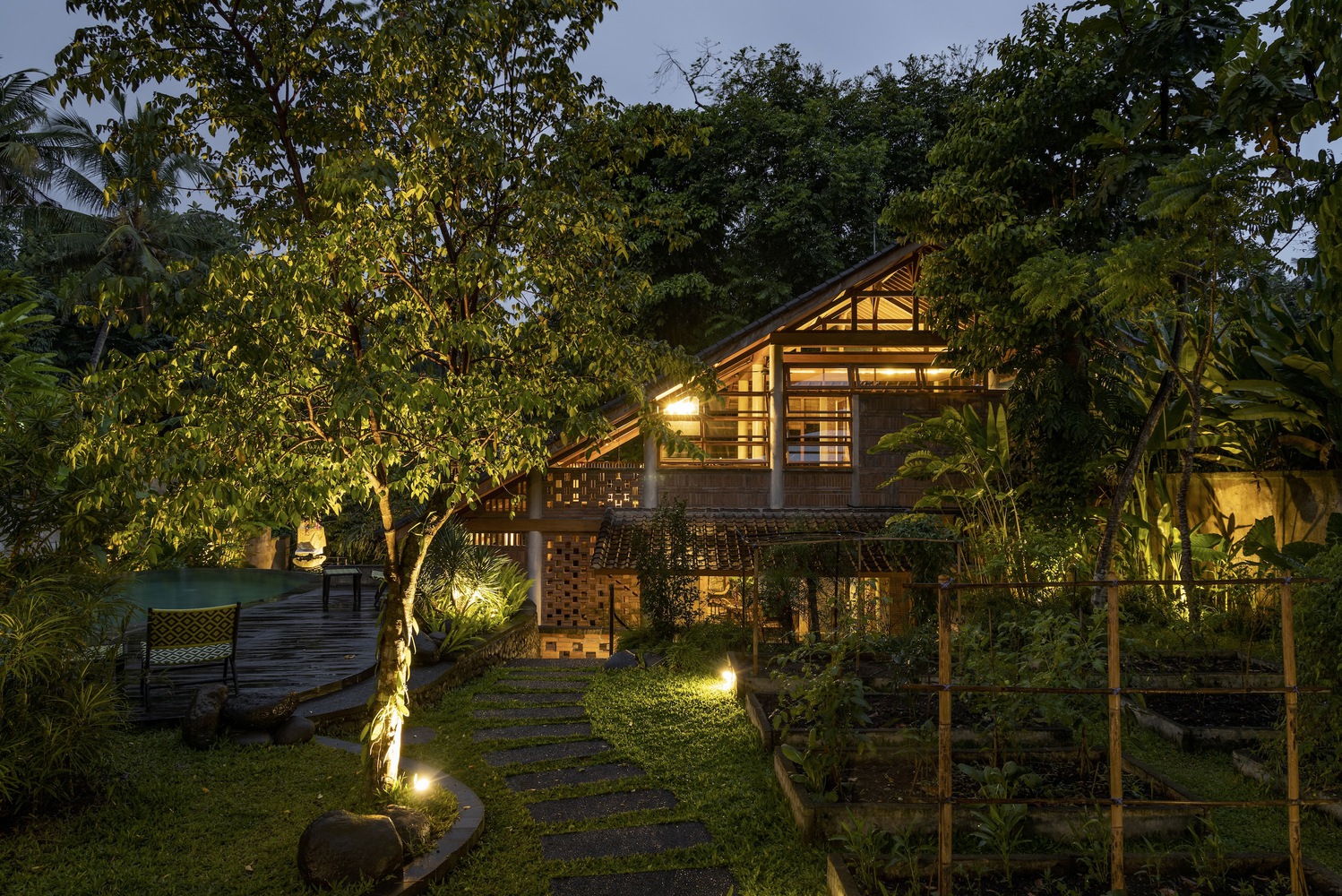 oberoi villa is designed to highlight the concept of living in nature ...
