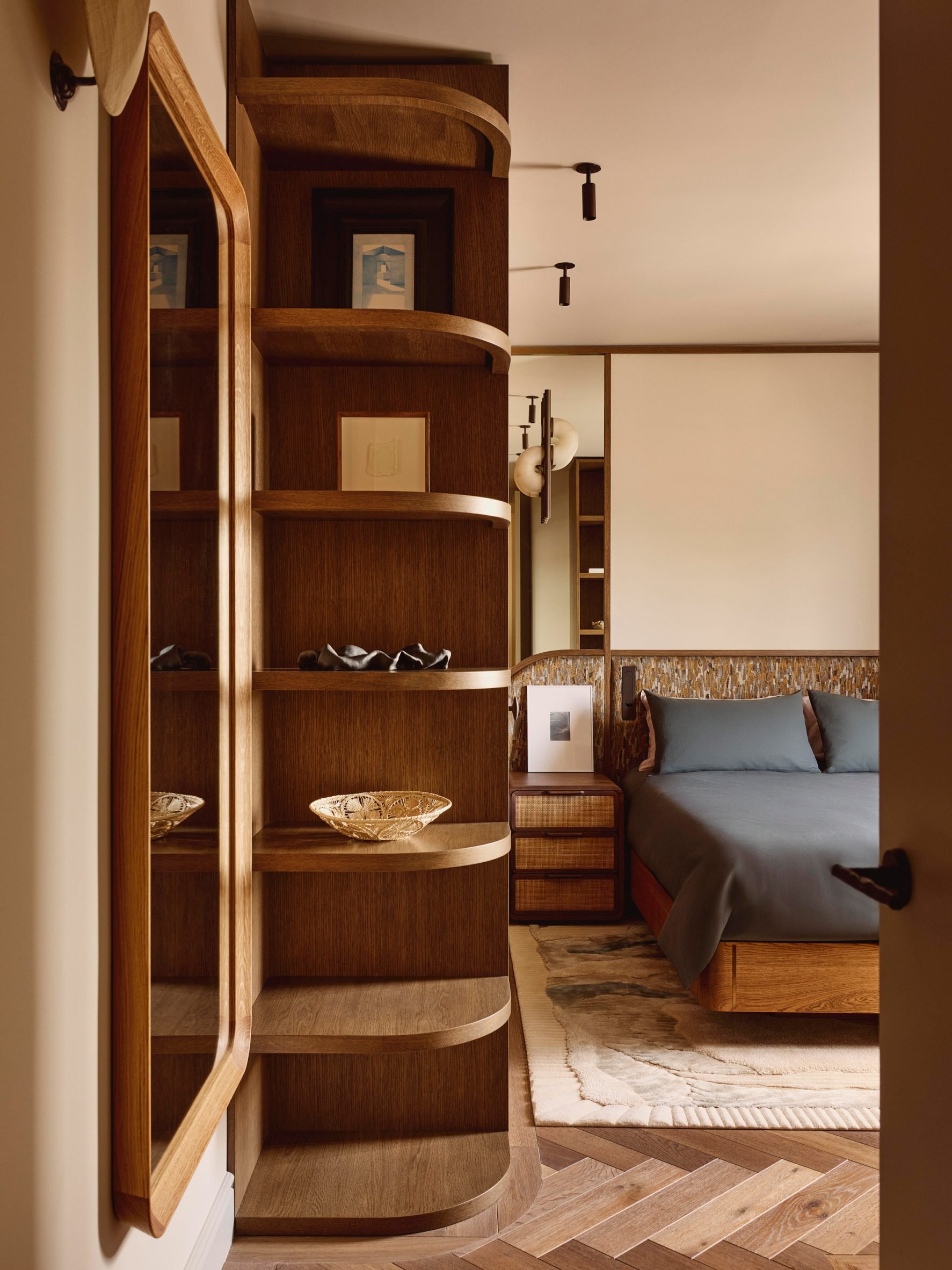 uncanny studio reimagines london penthouse with art deco and midcentury ...