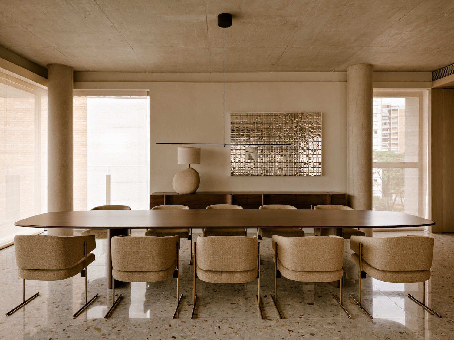 muted and earthy interiors for sete apartment in são paulo: project by studio arthur casas | the ...