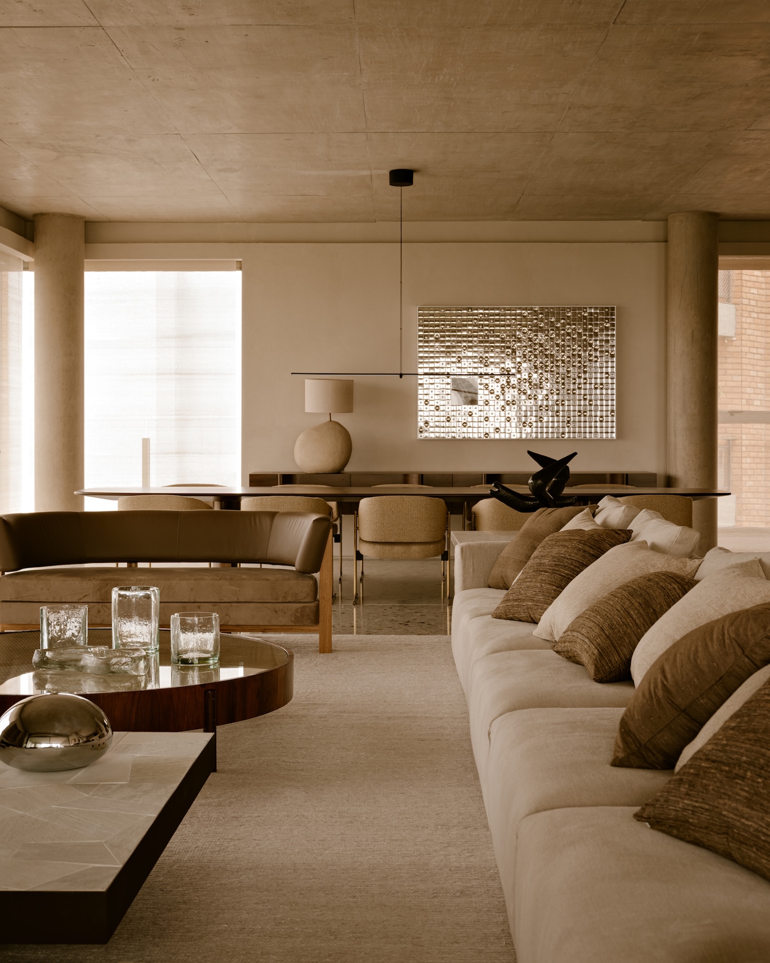 muted and earthy interiors for sete apartment in são paulo: project by studio arthur casas | the ...