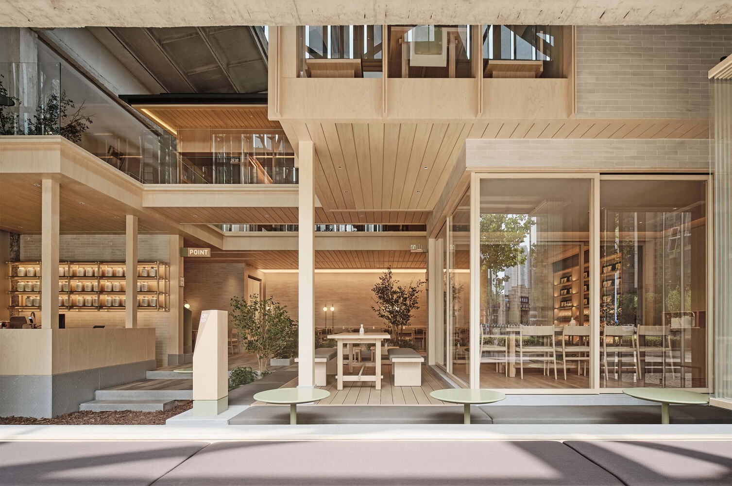 vegetable house restaurant accentuates a poetic indoor-outdoor ...